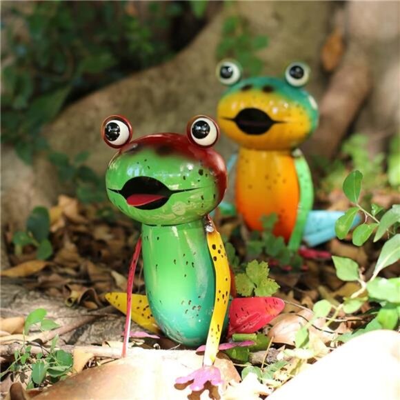 Accents | Metal Yard Art Garden Decor Frog Lawn Patio Ornaments Set Of ...